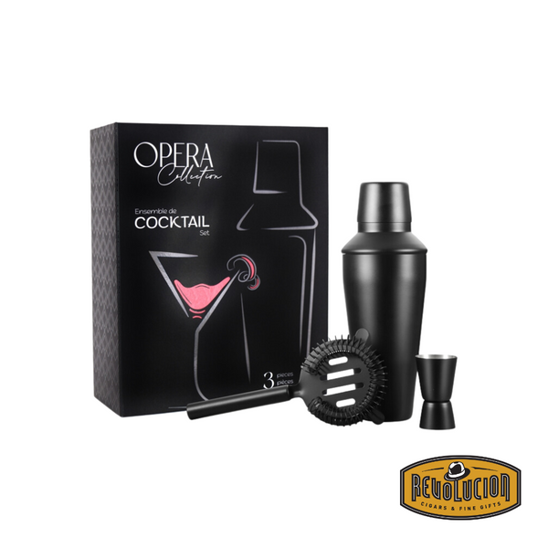 Opera Cocktail Set 3 Piece (Cocktail Shaker, Double Jigger & Strainer ...