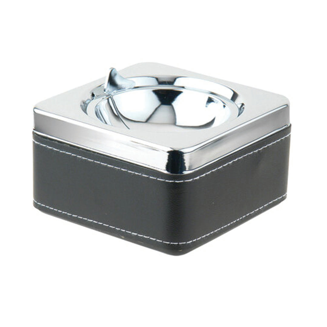 Visol Swivel Cigarette Ashtray - Steel & Leather - Revolucion Lifestyles